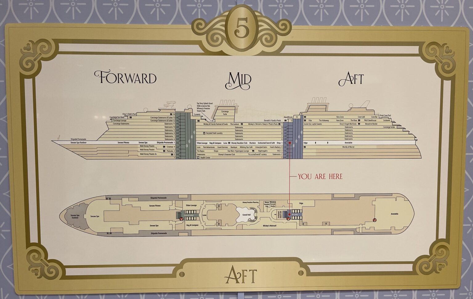 Disney Wish: Deck guide for the newest Disney ship