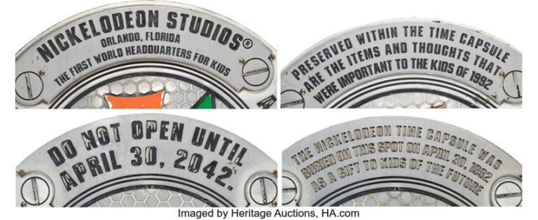 Nickelodeon Studios time capsule cover hits the auction block