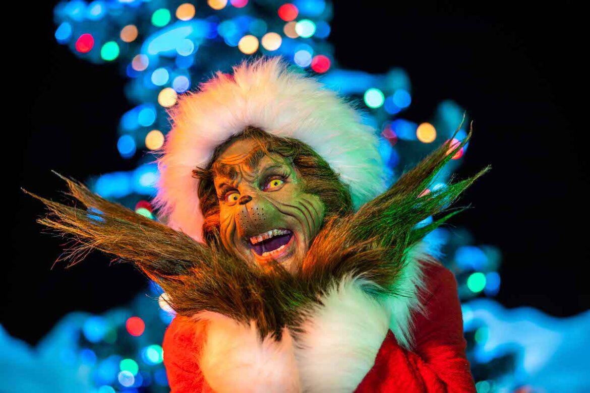 holidays at Universal Hollywood with Harry Potter and the Grinch