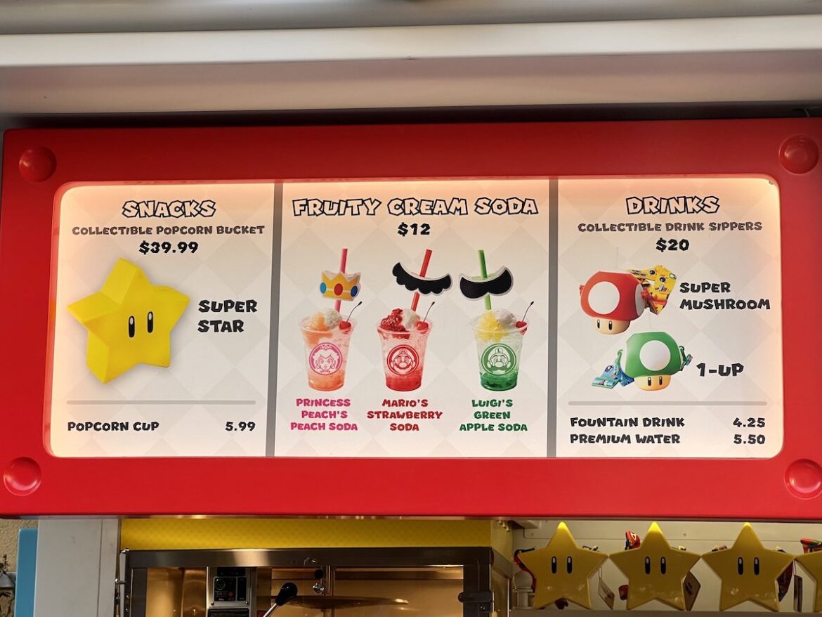 Super Nintendo World snack stand at Universal Studios Hollywood