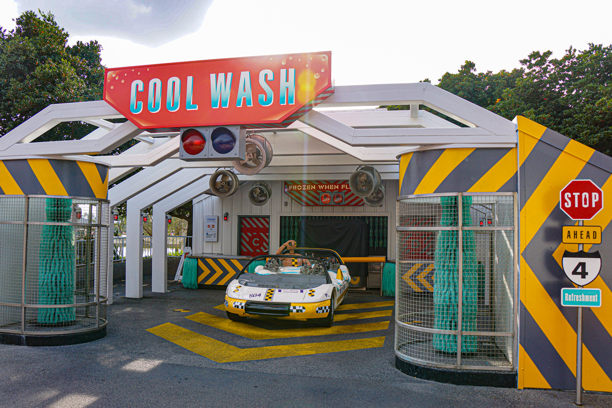 Epcot's Cool Wash through the years – construction in progress