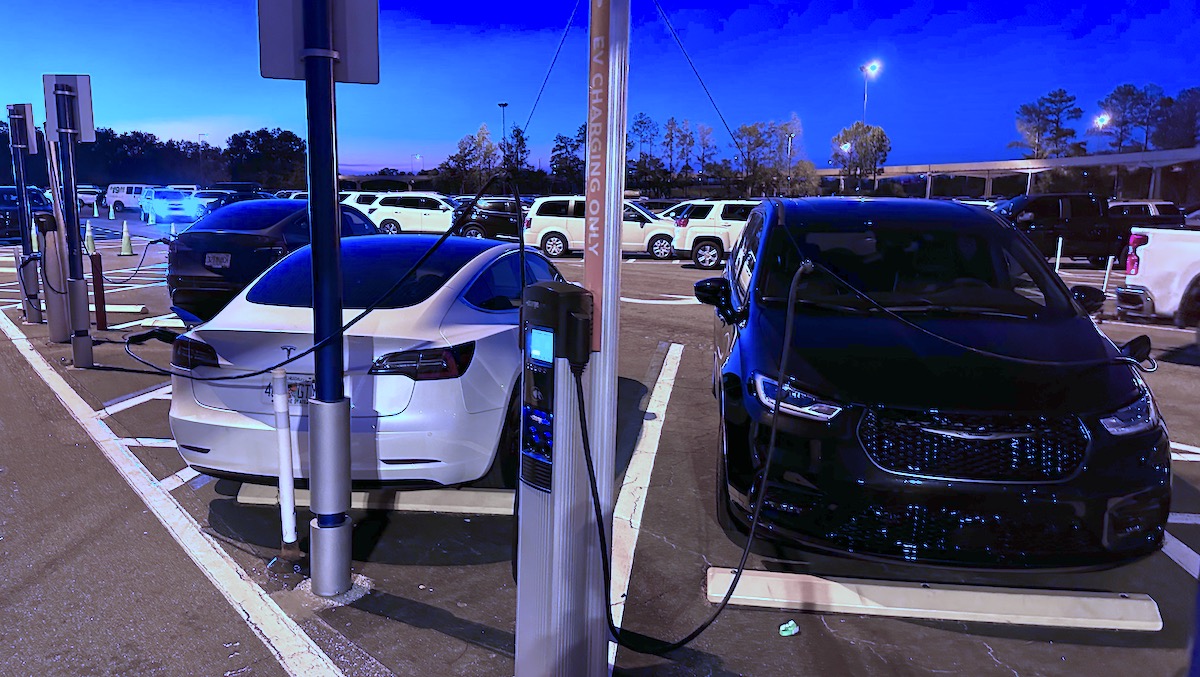 Where can I charge my electric vehicle at Walt Disney World?