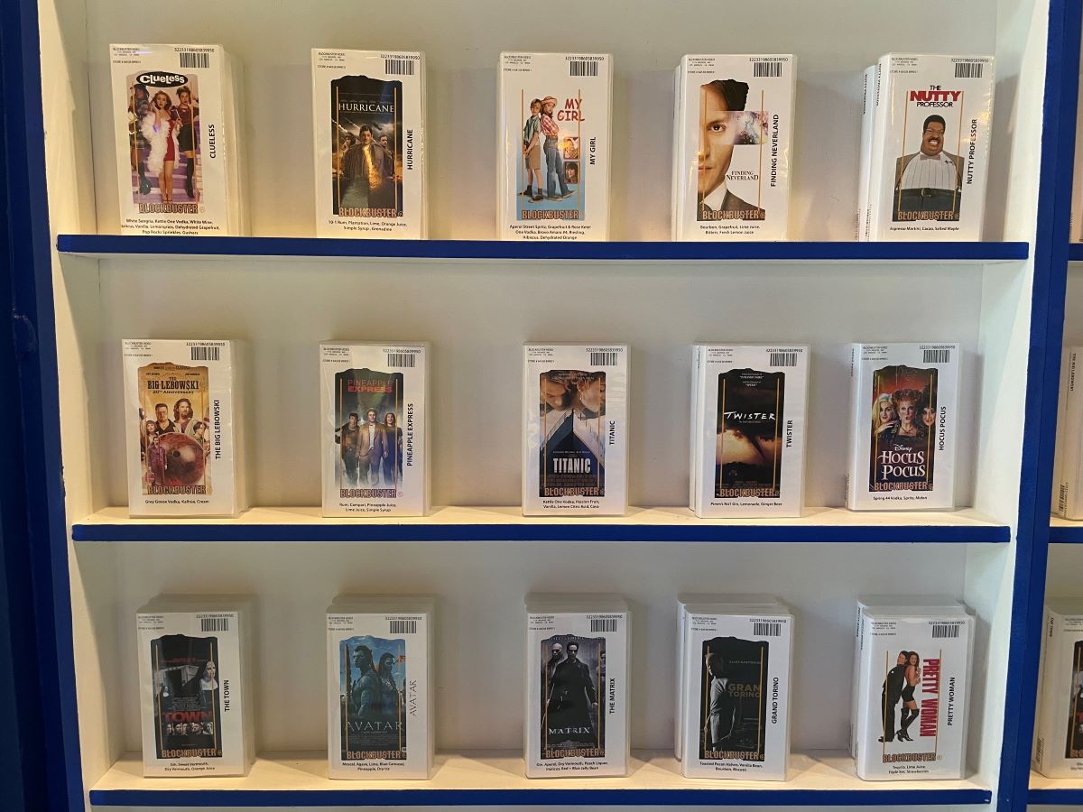 Blockbuster Pop-Up Bar is open in Los Angeles