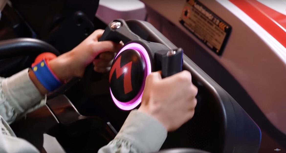 How do Power-Up Bands work in Super Nintendo World?