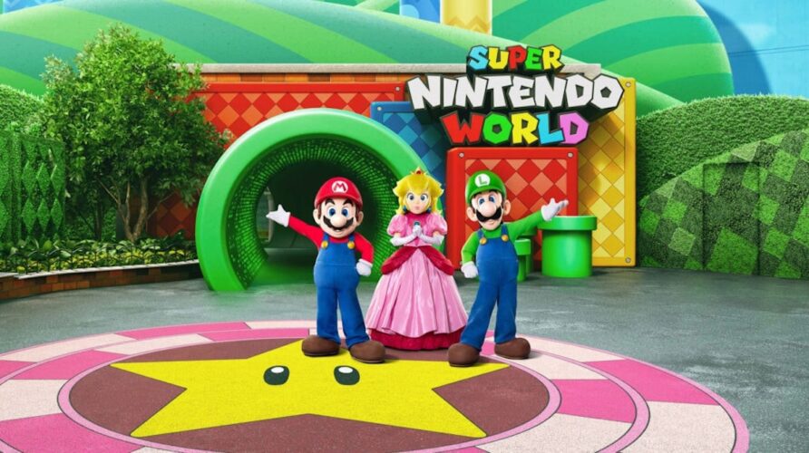 How do Power-Up Bands work in Super Nintendo World?