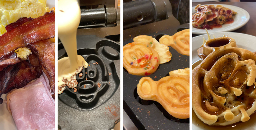 We tried the unlimited Mickey Waffle buffet for less than $14