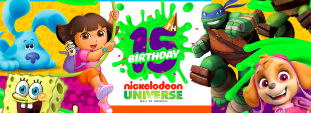 Celebrate Nickelodeon Universe 15th birthday with art, music, slime