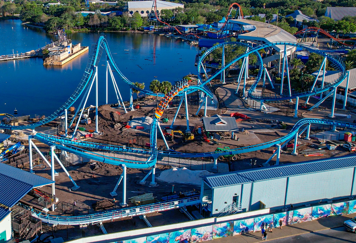 Pipeline: The Surf Coaster testing spotted at SeaWorld Orlando