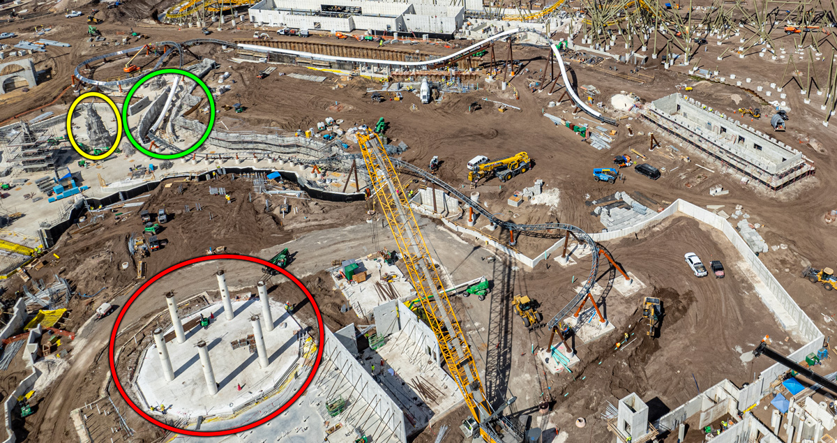 Huge progress on five roller coasters at Universal's Epic Universe