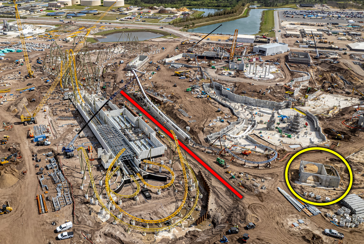 Huge progress on five roller coasters at Universal's Epic Universe
