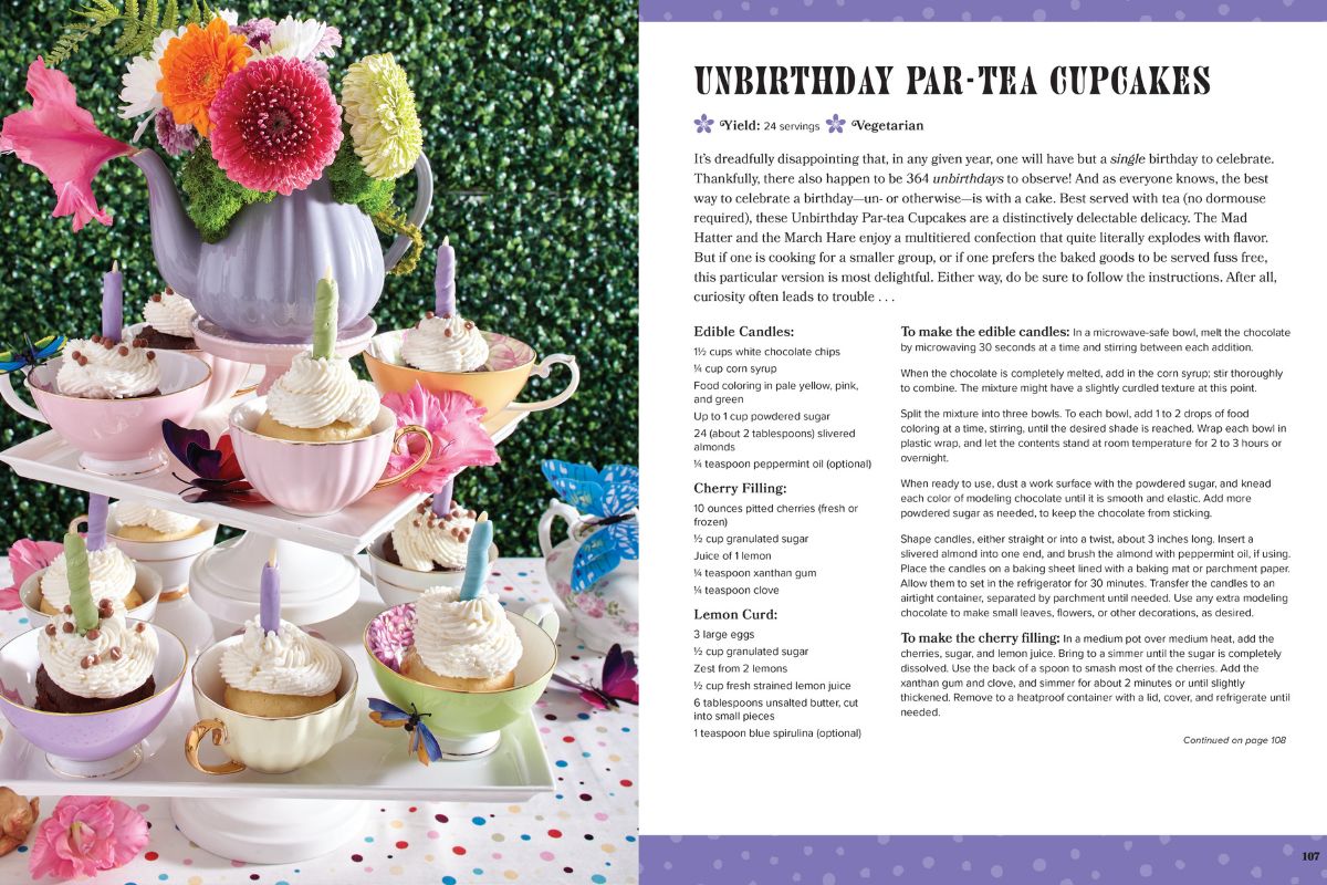 Go down the rabbit hole with the Alice in Wonderland cookbook