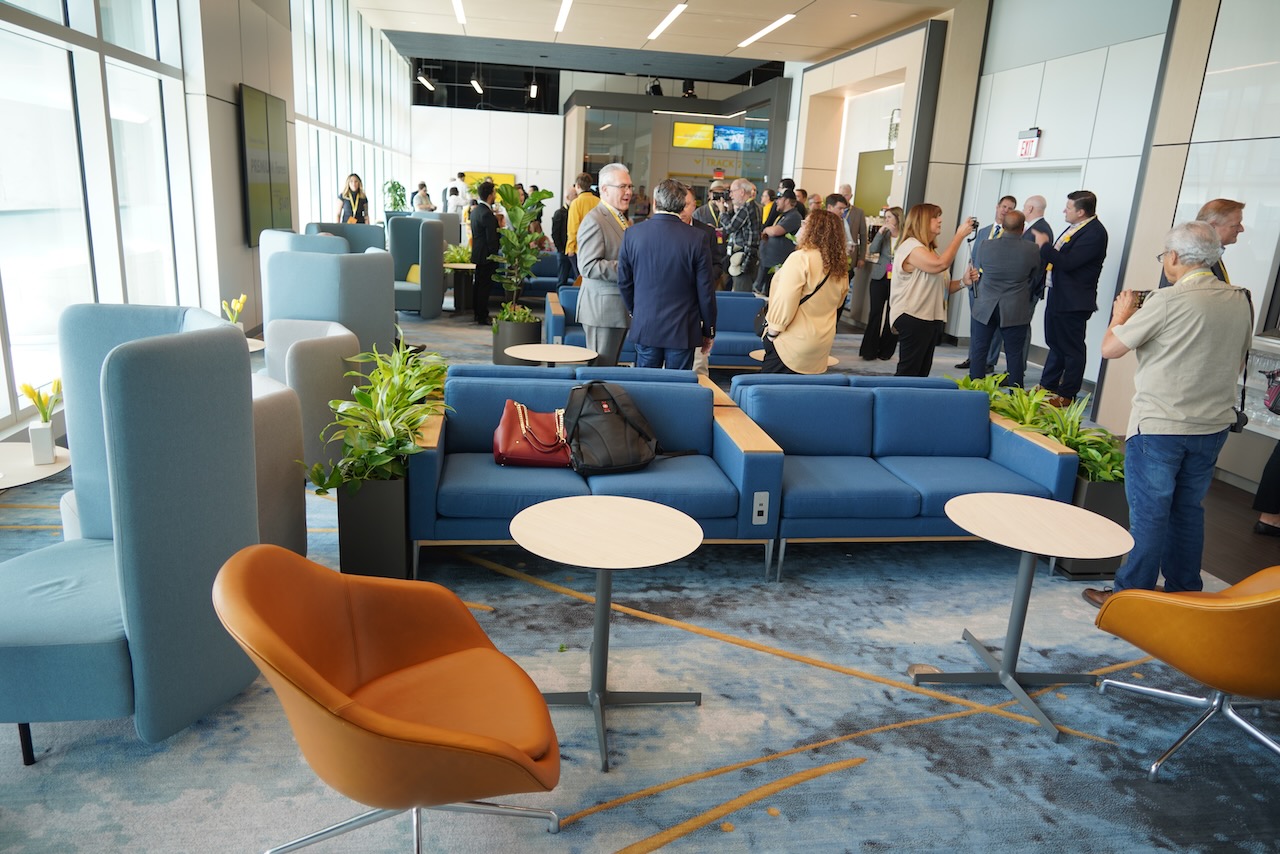 Inside the Brightline Train Station in Orlando