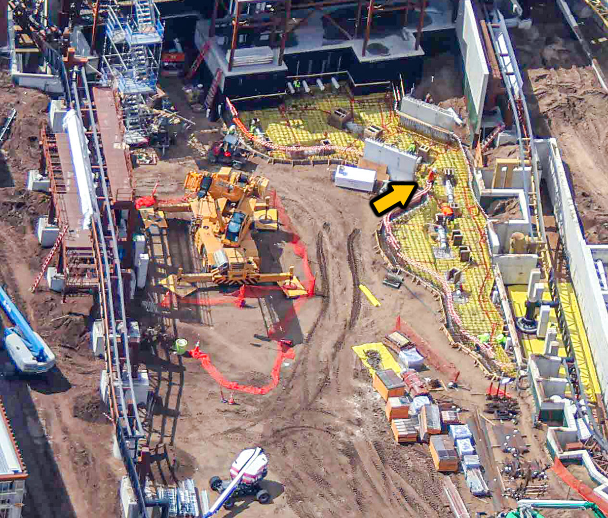 Donkey Kong roller coaster construction has begun theming work