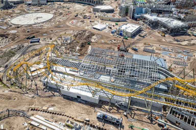 Starfall Racers ride construction rumor at Universal Epic Universe