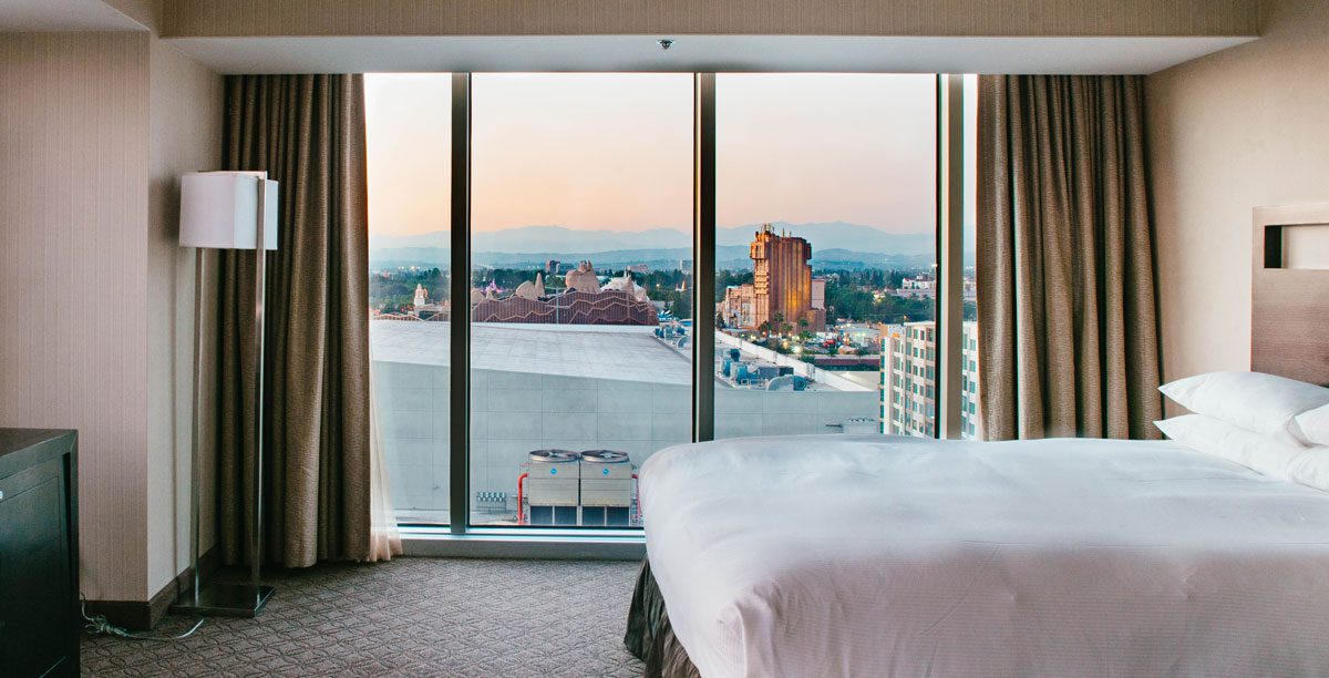 Hilton Anaheim offers Disneyland view room and ticket discount