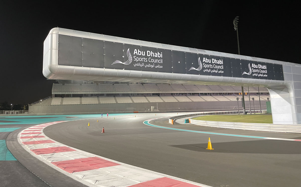 Visiting the famous YAS Marina Circuit F1 track for free