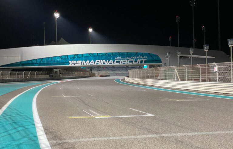 Visiting the famous YAS Marina Circuit F1 track for free