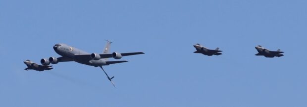 Watch as the Air Force flies over Magic Kingdom for the Fourth