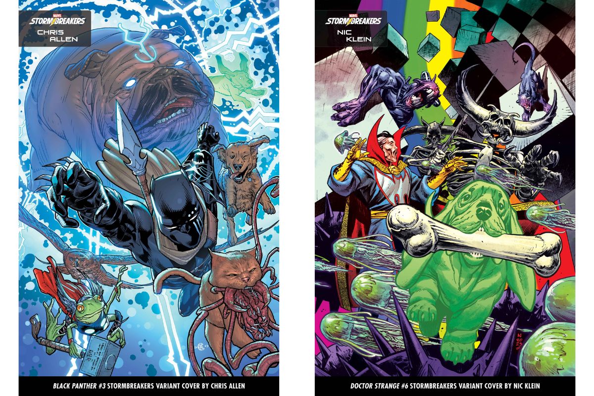 New comic covers spotlight Super Hero pets of the Marvel Universe