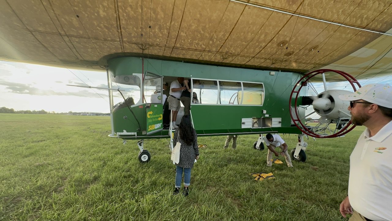 What it’s like to ride in a Subway blimp