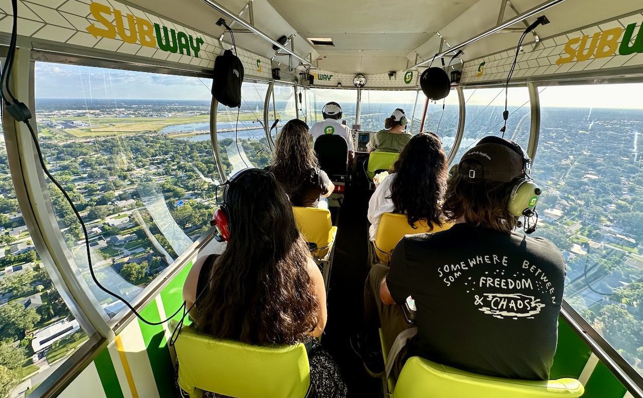 What it’s like to ride in a Subway blimp