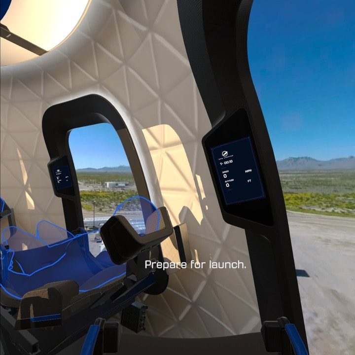 Take a virtual ride in a Blue Origin space capsule at Kennedy Space Center