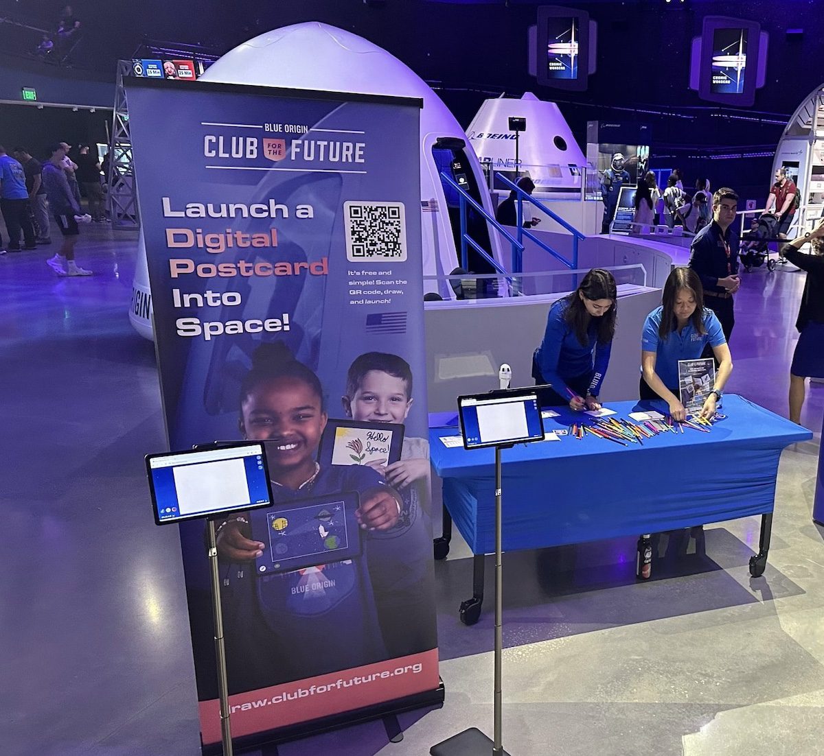 Take a virtual ride in a Blue Origin space capsule at Kennedy Space Center