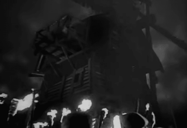 Epic Universe Classic Monsters windmill is alive, out of scaffolding