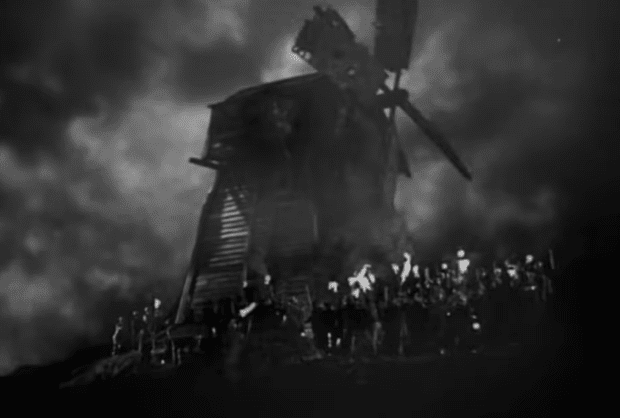 Epic Universe Classic Monsters windmill is alive, out of scaffolding