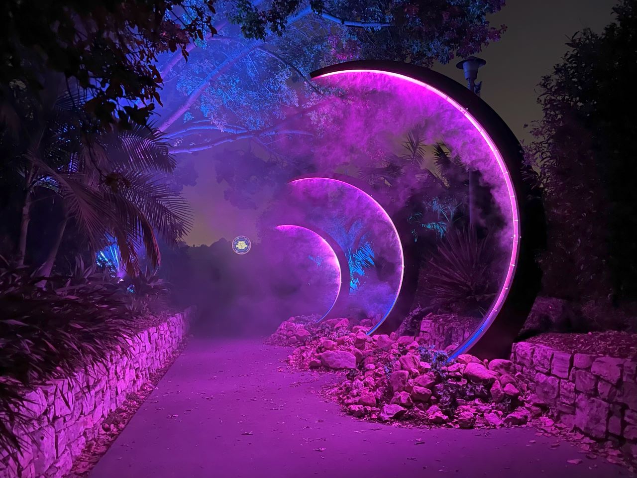 Nighttime light show ‘Astra Lumina’ creates a magical atmosphere