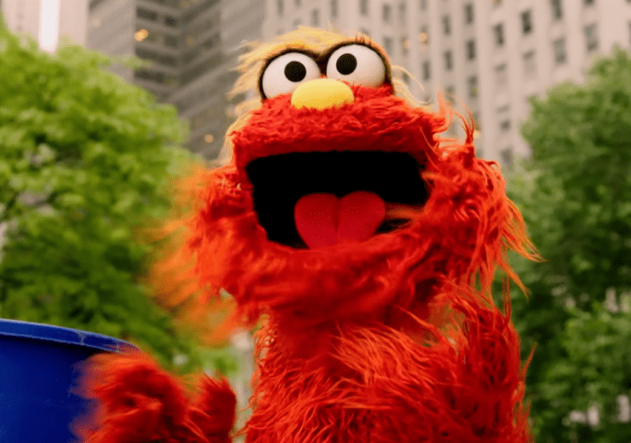 Meet Mr. Snuffleupagus for Sesame Street Land's 5th birthday