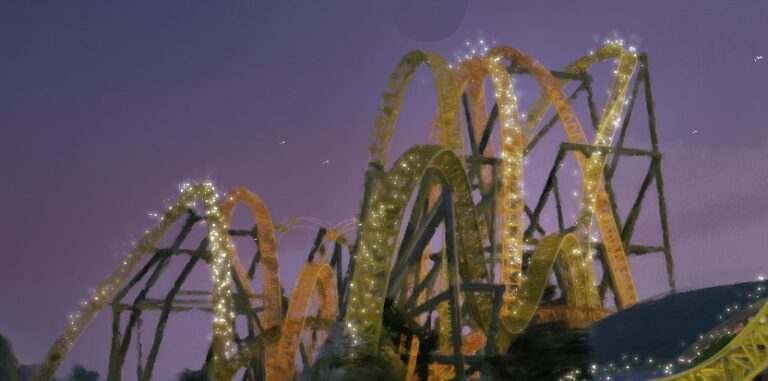Construction update: Starfall Racers coaster train at Epic Universe