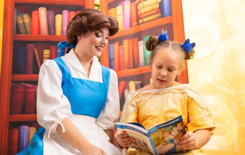 Belle hosts Disney Princess party at Orlando children's hospital