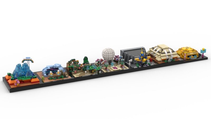 An artist's journey of creating theme parks from Lego bricks