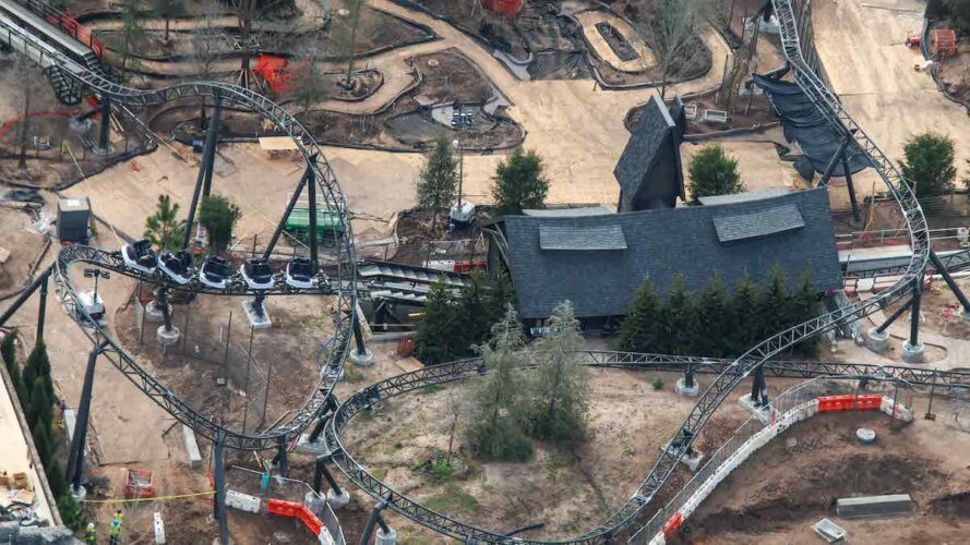 Construction update: Epic Universe roller coaster trains testing