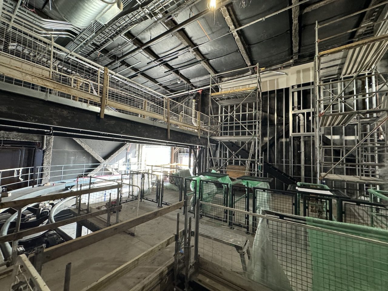 Inside Seaworld's Penguin Trek roller coaster construction site