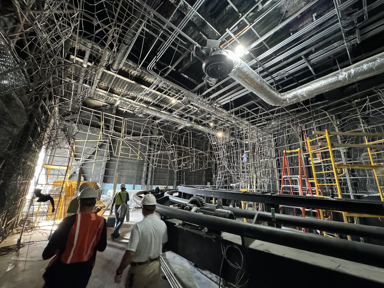 Inside Seaworld's Penguin Trek roller coaster construction site