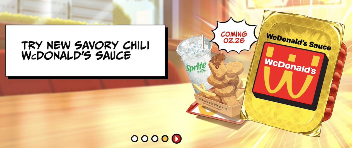 Wcdonald's sauce and WcNuggets debut Feb. 26