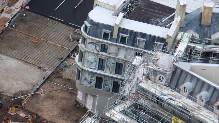 Construction update: Wizarding World theming at Epic Universe