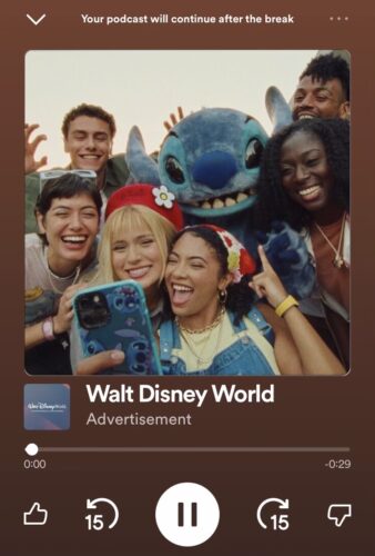 Disney World ad: 'Memories aren’t made from predetermined plans'