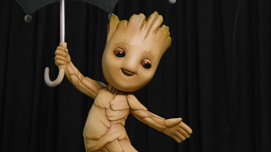 Marvel characters in 'It's a Small World with Groot' at Tokyo Disney