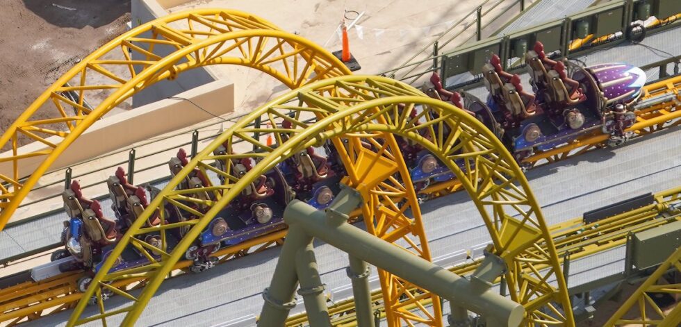 Construction update: Starfall Racers coaster train at Epic Universe