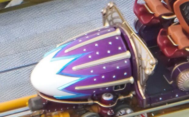 Construction update: Starfall Racers coaster train at Epic Universe