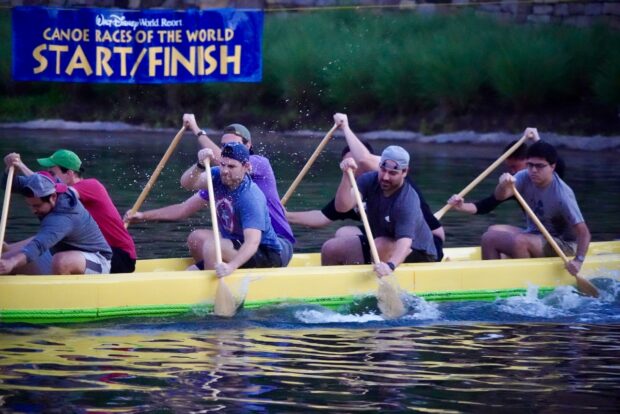 A look at Disney cast member canoe races at Magic Kingdom