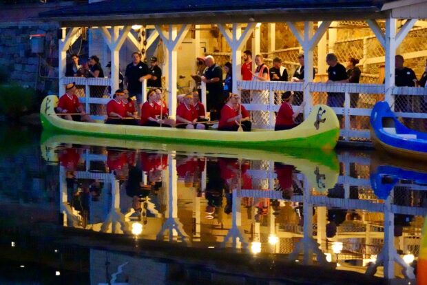 A look at Disney cast member canoe races at Magic Kingdom