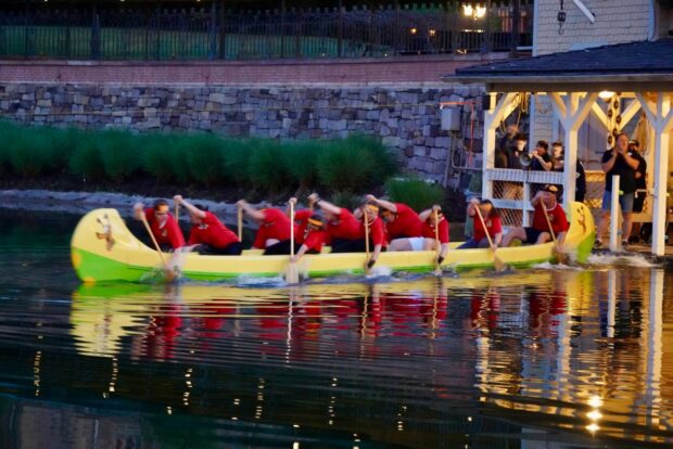 A look at Disney cast member canoe races at Magic Kingdom