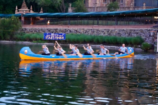 A look at Disney cast member canoe races at Magic Kingdom