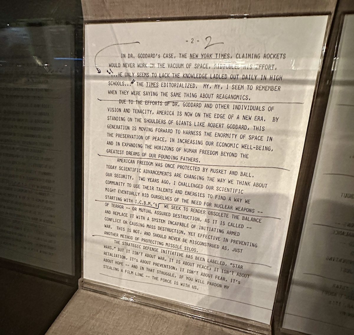 Review: Star Wars and SDI exhibit at the Reagan Library