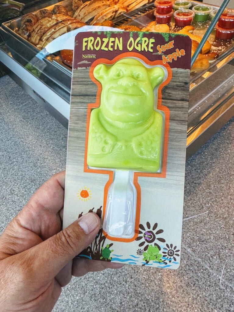DreamWorks Land snack menus with prices (Shrekzel!)