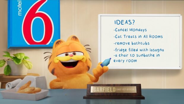 Stay in a Garfield room at select Motel 6 locations for a limited time